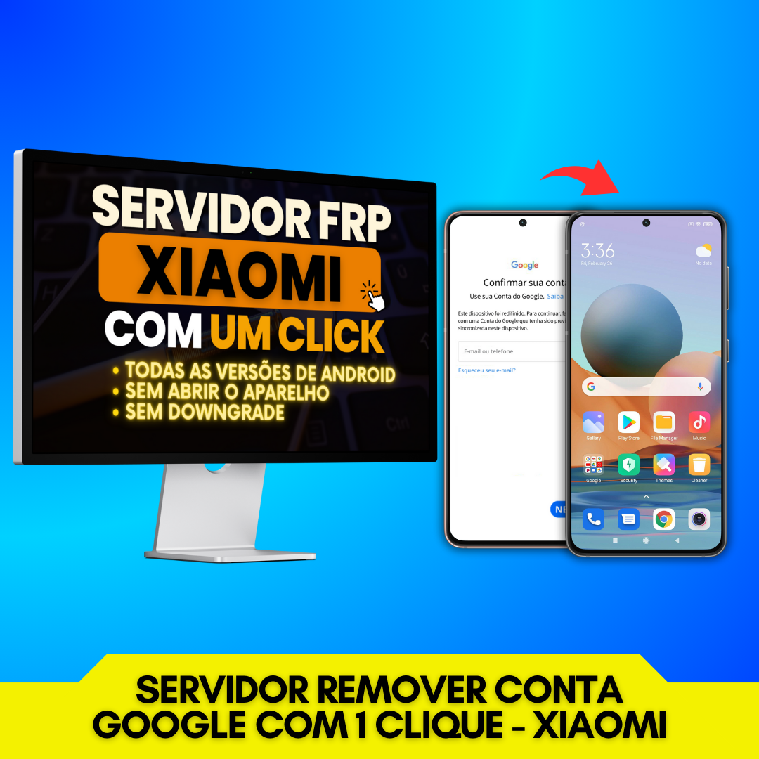 Servidor Xiaomi: Conta Google [ONE CLICK] – Viver de Assistência